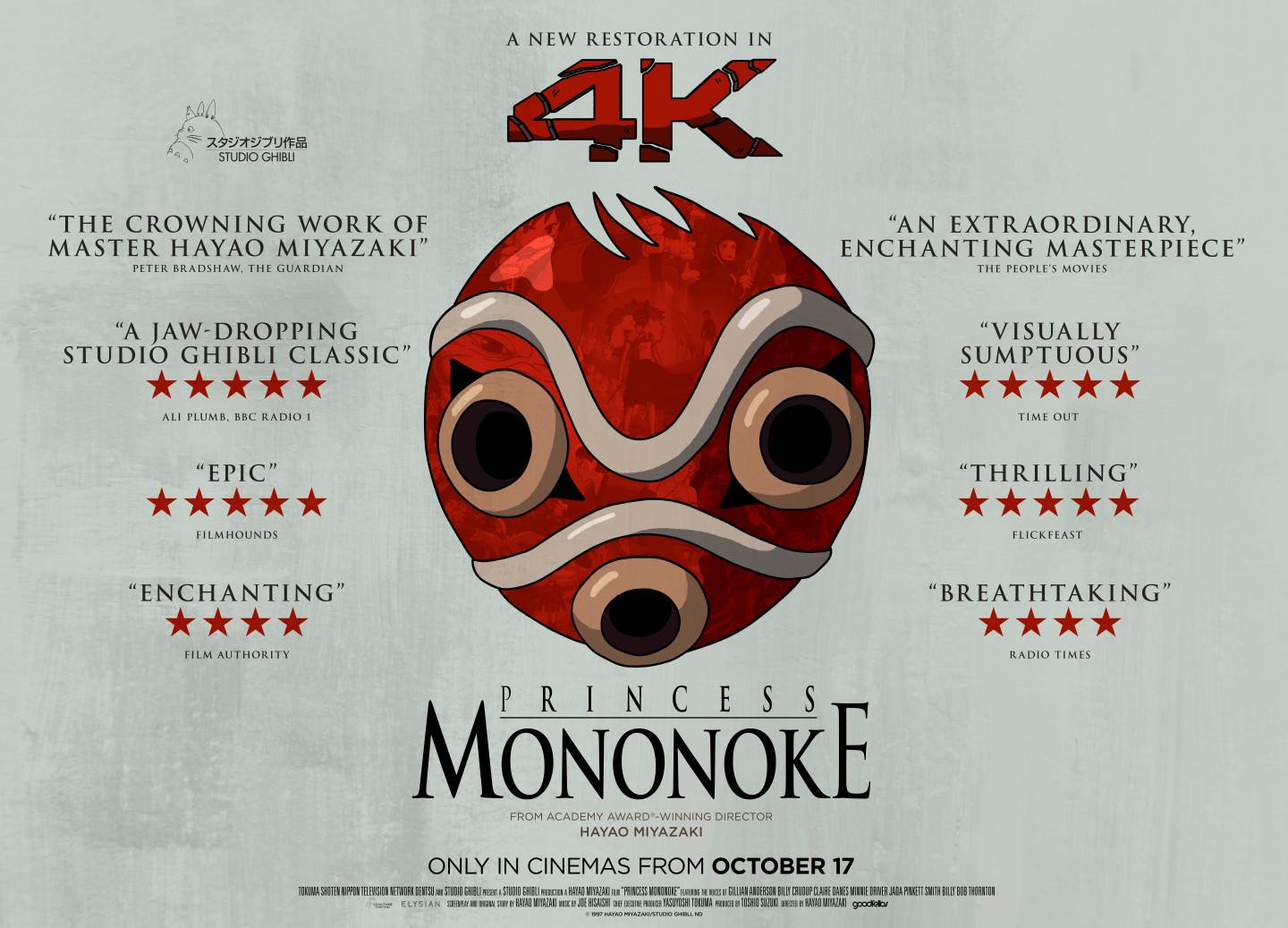 Princess Mononoke 4K Review a sharp new look for a Studio Ghibli ...
